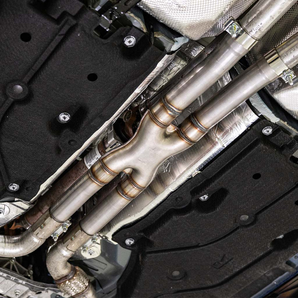 MBRP 2.5" Resonator Delete X-Pipe T409 (2015+ Mustang GT) - RTR Vehicles