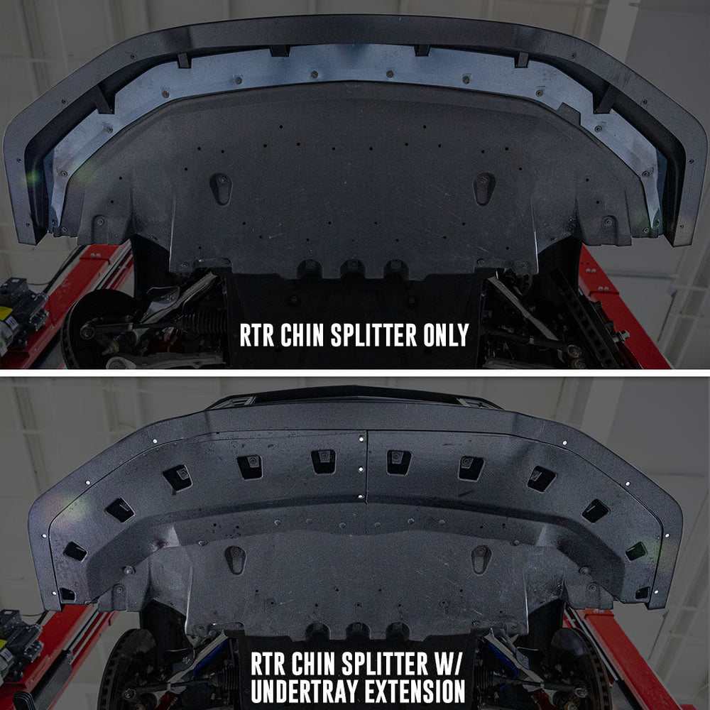 RTR Chin Splitter & Undertray Extension (24+ Mustang) - RTR Vehicles