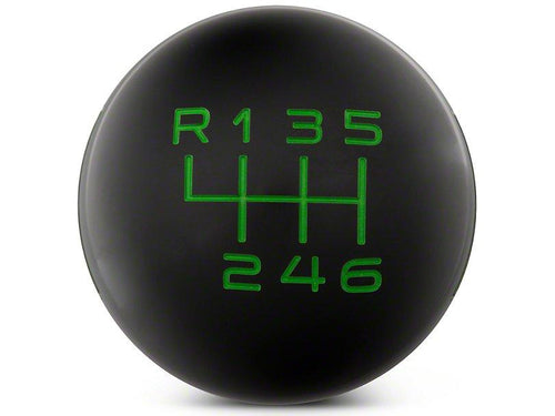 RTR Black Shift Knob - Green Engraving (15-23 Mustang) - RTR Vehicles