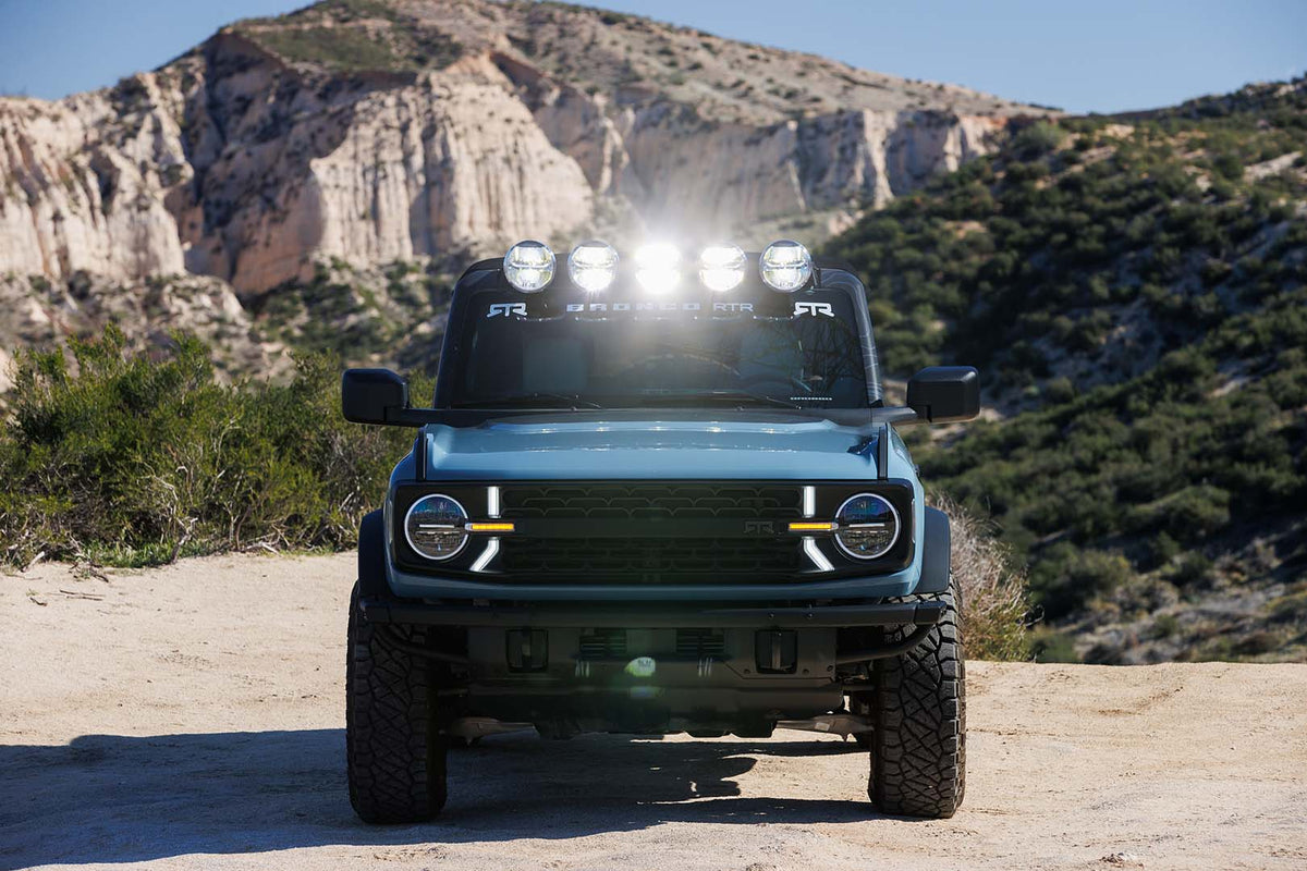 RTR Light Bar w/ PROJECT X FF.70 Lights (21+ Bronco - ALL/22+ Bronco R ...